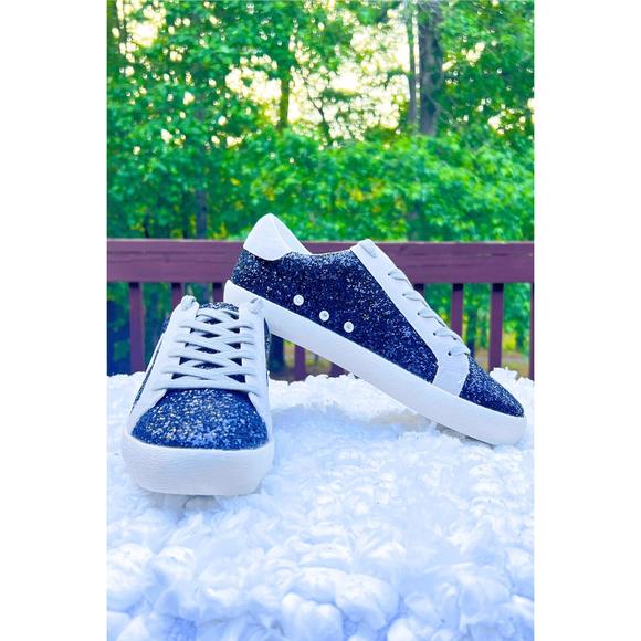 MIIM | Shoes | New Miim Stardust Noir Sneakers In Blue | Poshmark
